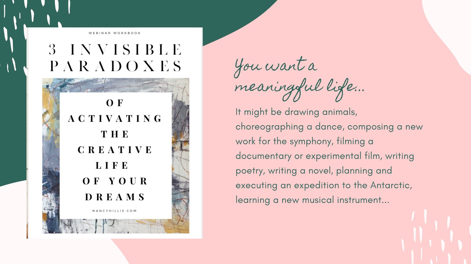 Paradoxes, Turning Points & Creativity - The Artist's Journey with ...